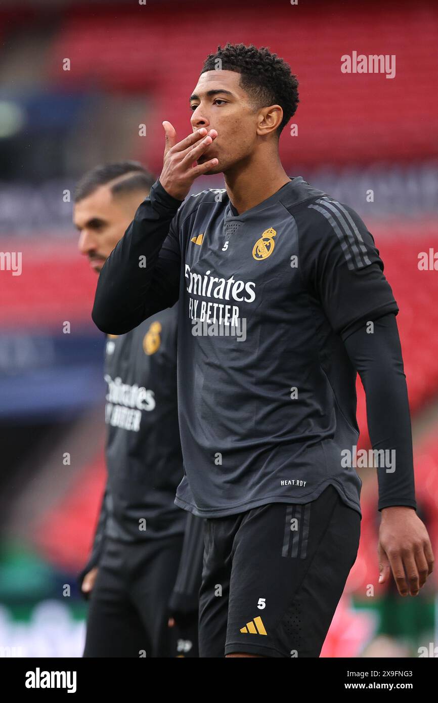 Jude Bellingham during an open training session on the day before the ...