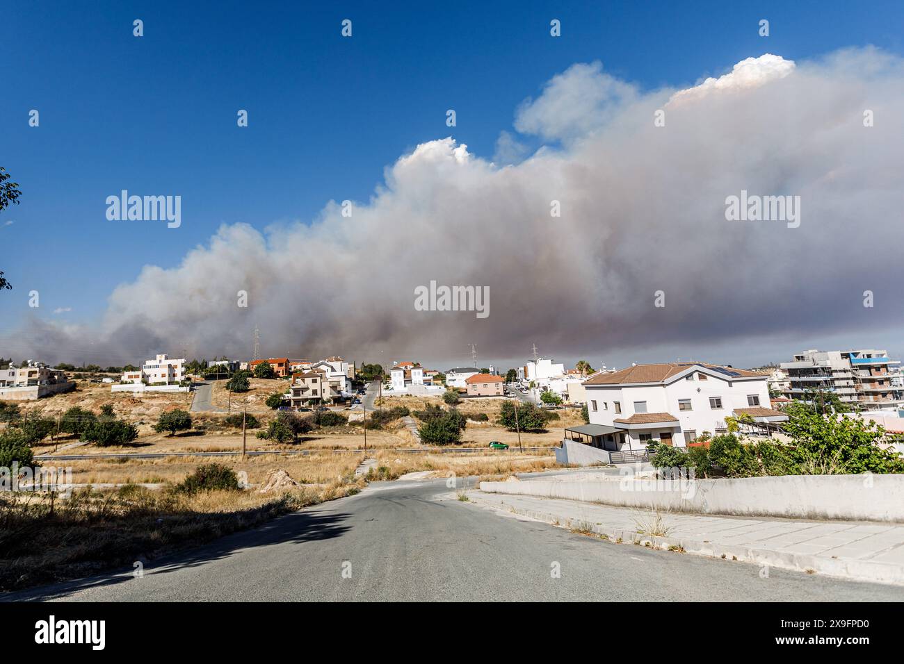 Limassol, Limassol, Cyprus. 31st May, 2024. Smoke is seen in the ...