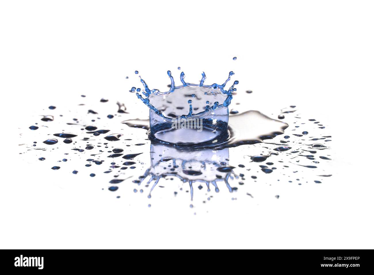 drop water on a white background Stock Photo - Alamy