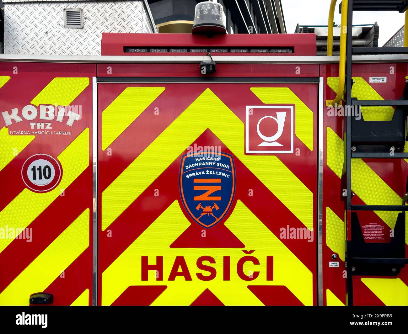 Czech Fire Truck Stock Photo - Alamy