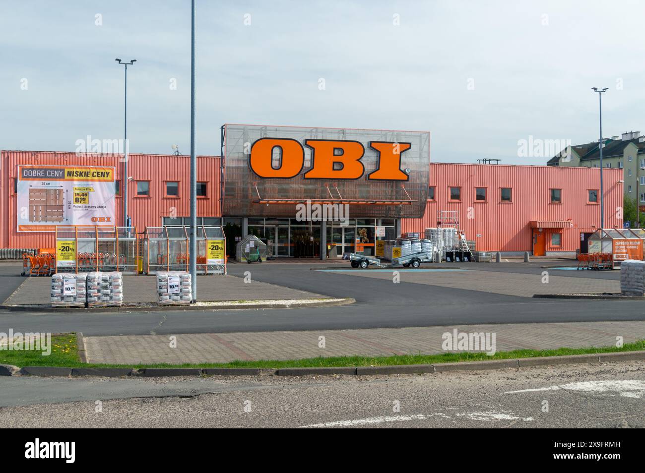 Plock, Poland - April 7, 2024: Obi retail store. Obi is a German ...