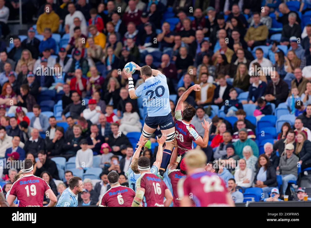 Sydney, Australia. 31st May, 2024. Fergus Lee-Warner of the Waratahs ...