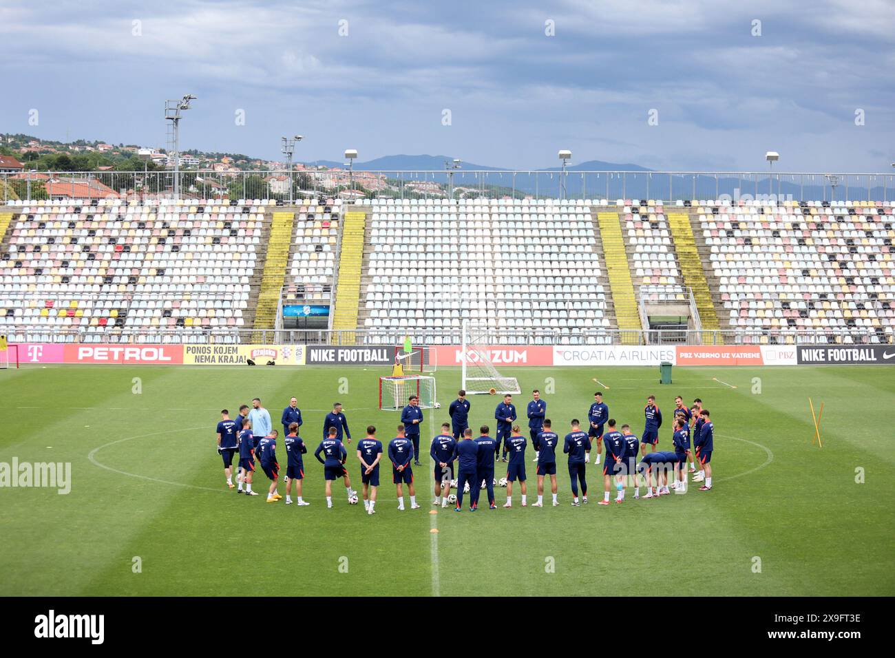 Rijeka, Croatia. 31st May, 2024. Players of Croatia during training ...