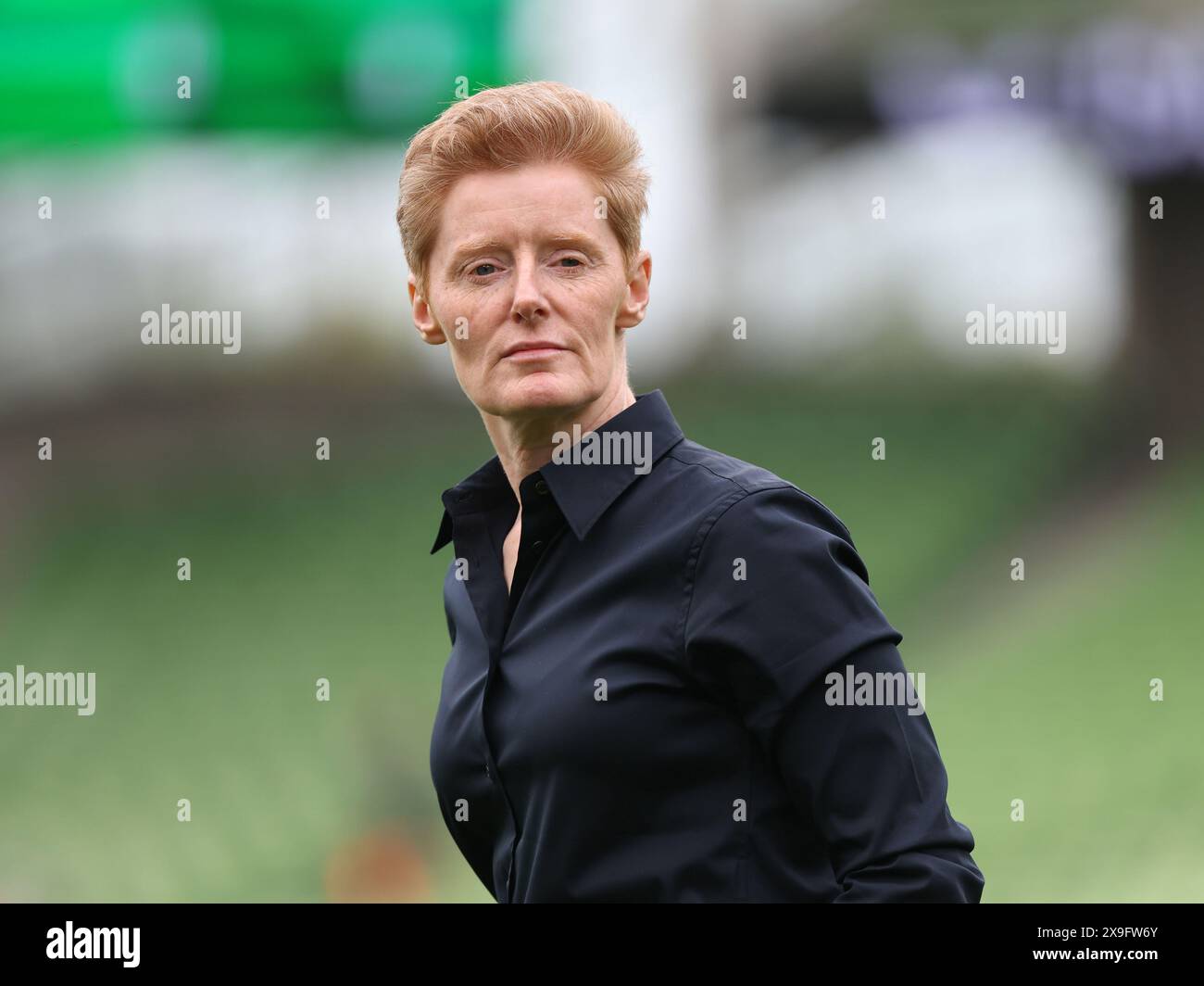 Republic of Ireland head coach Eileen Gleeson before the UEFA Women's ...