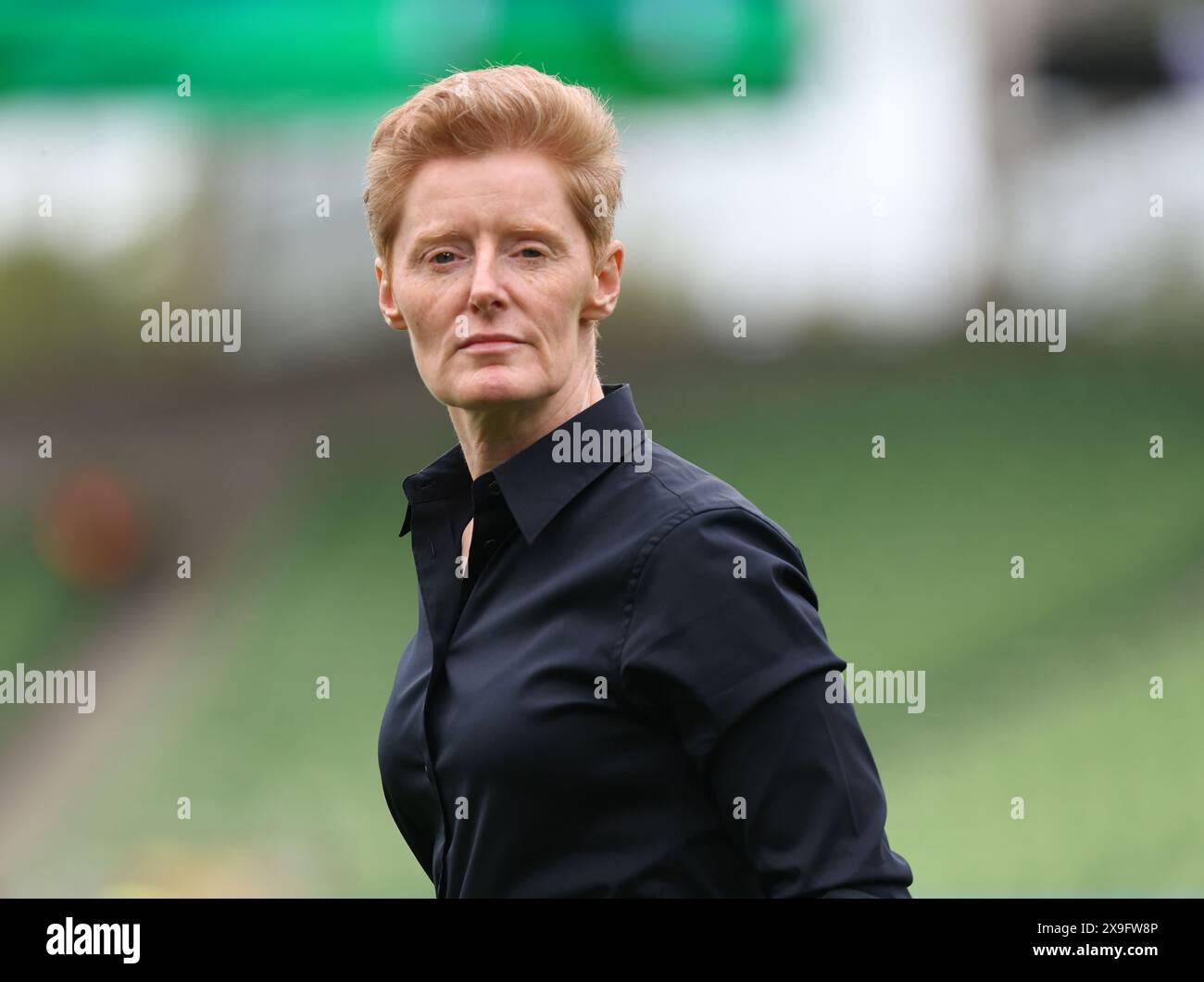 Republic of Ireland head coach Eileen Gleeson before the UEFA Women's ...