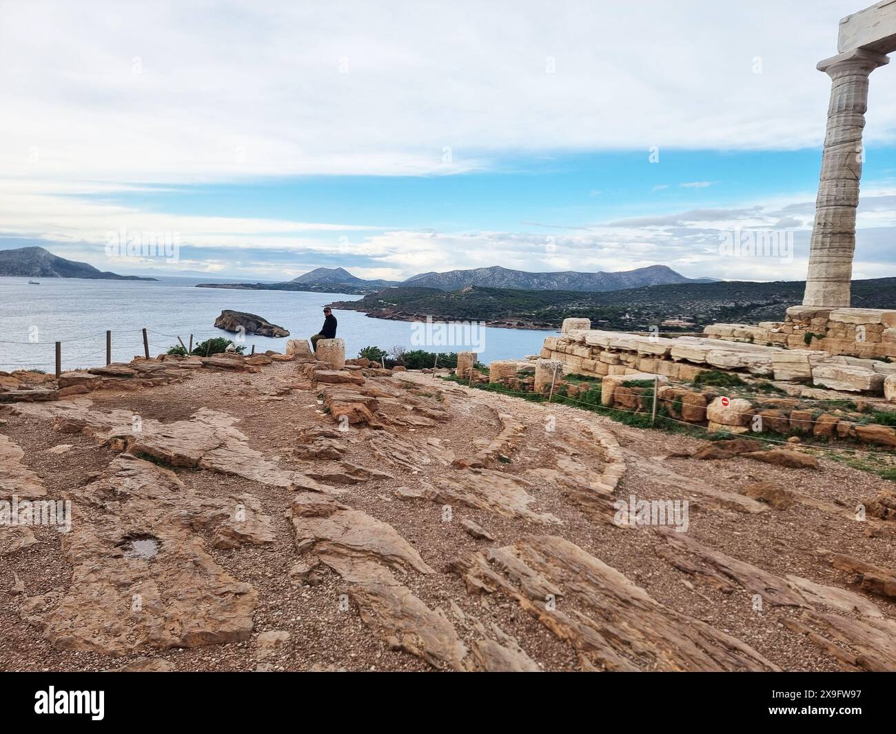 37 miles south of Athens, the Greek temple Poseidon sits along the ...