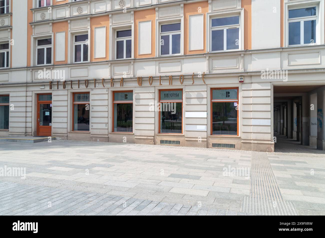 Lodz, Poland - April 14, 2024: Freedom library (Biblioteka Wolnosci ...