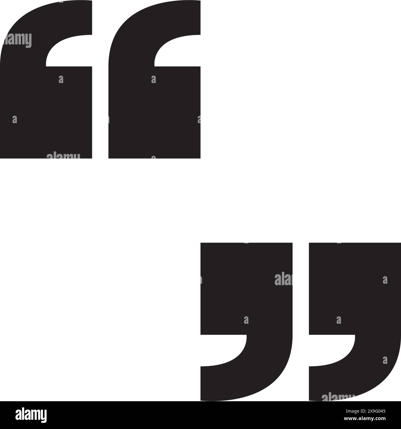Double quotation icon. simple vectors Stock Vector Image & Art - Alamy