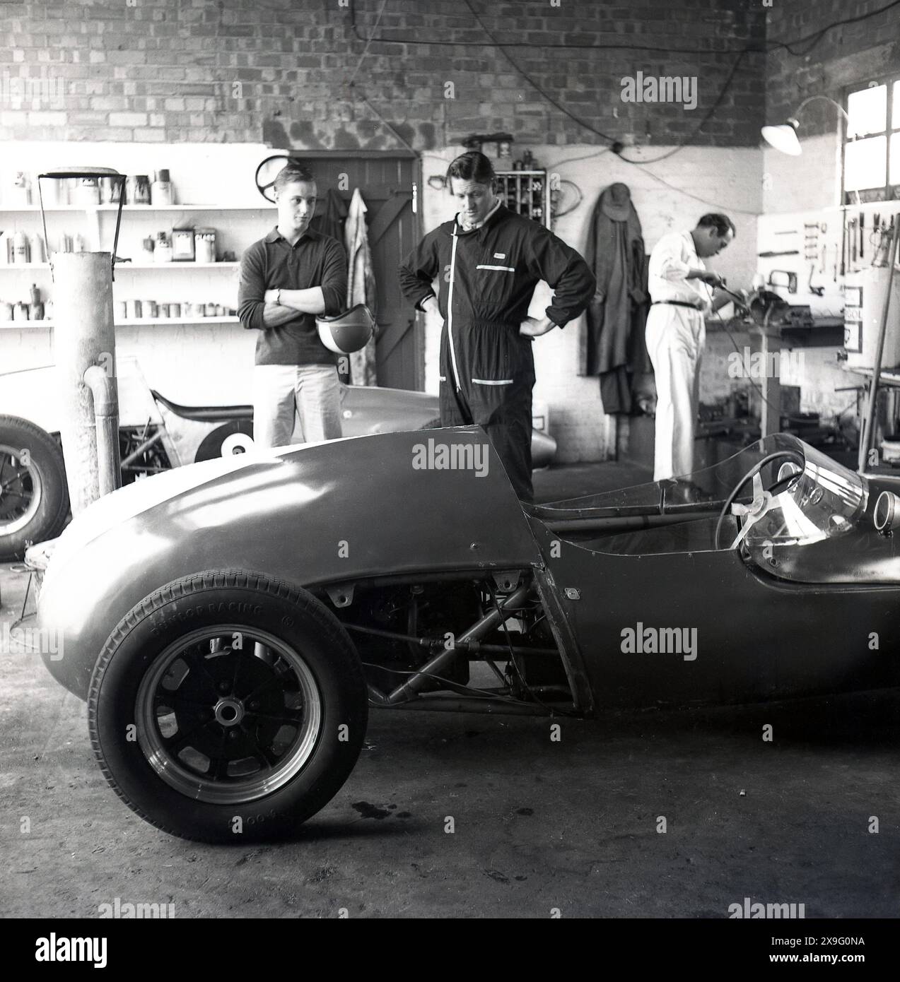 1962, historical, a young man and instructor start by a Cooper racing ...