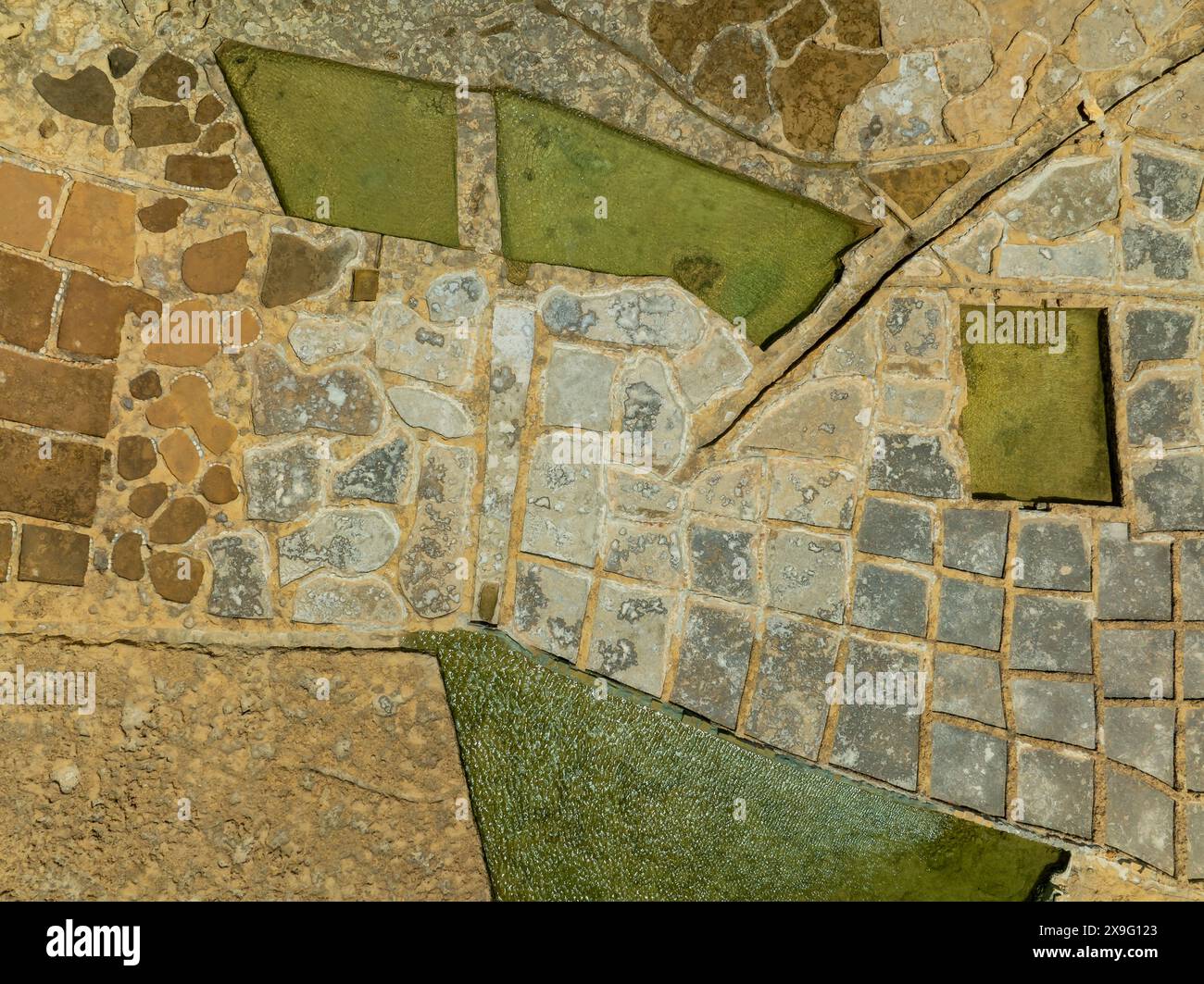 Famous touristic attraction in Gozo island the Salt Pans in Xwejni Bay ...