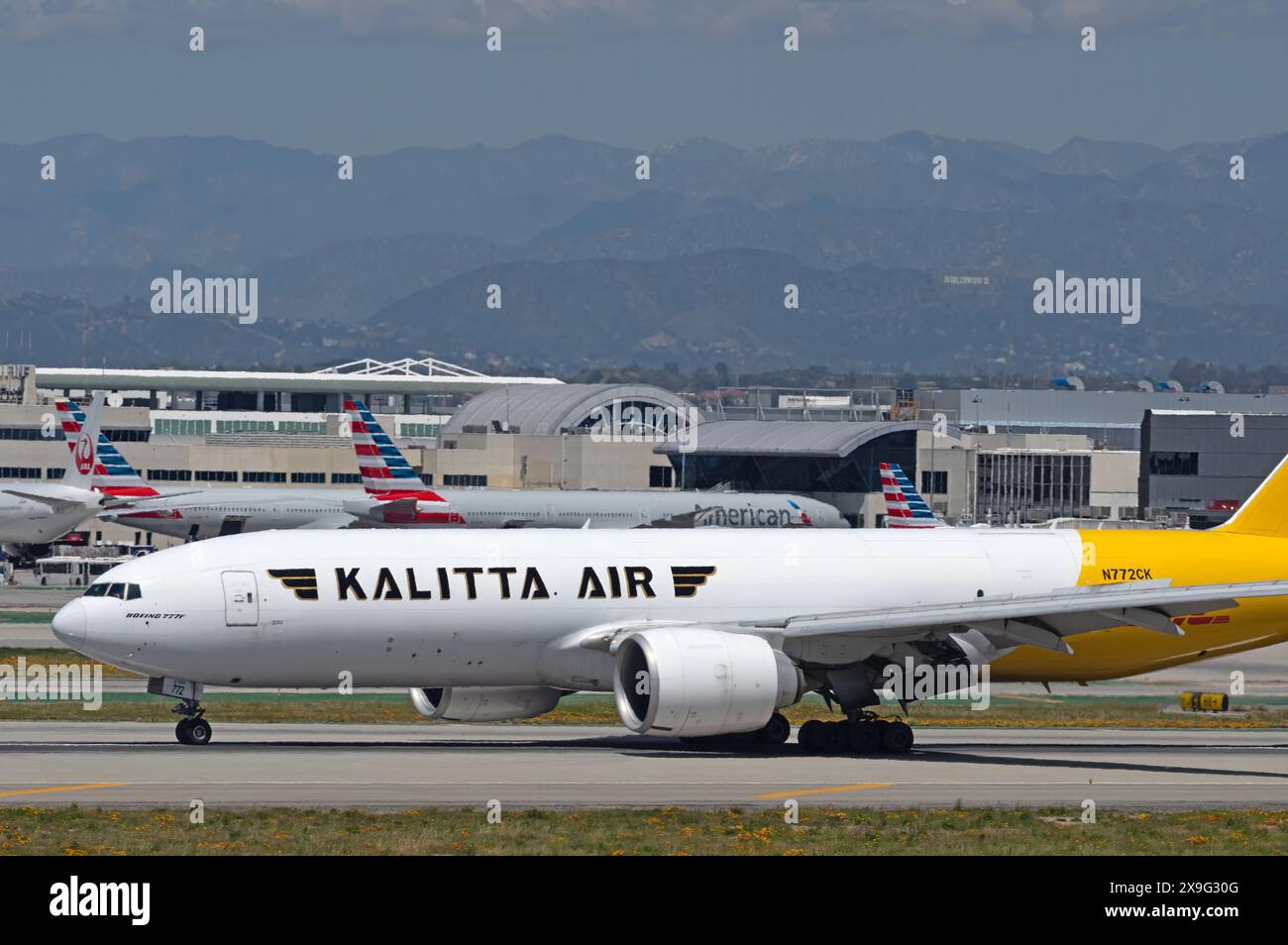 DHL Boeing 777-F1H, operator Kalitta Air, with registration N772CK ...