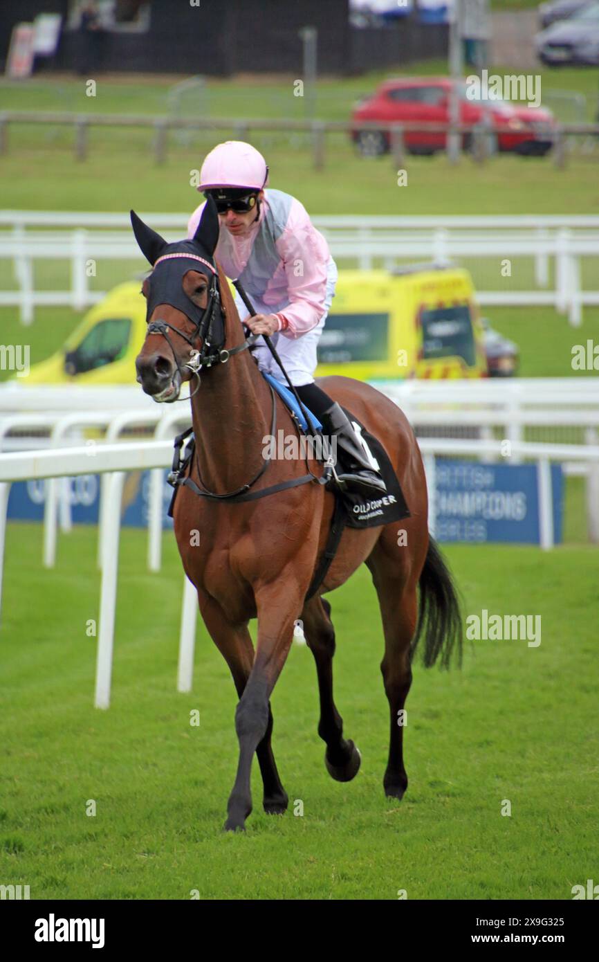 Epsom Downs Surrey, UK. 31st May, 2024. Emily Upjohn and jockey Kieran ...