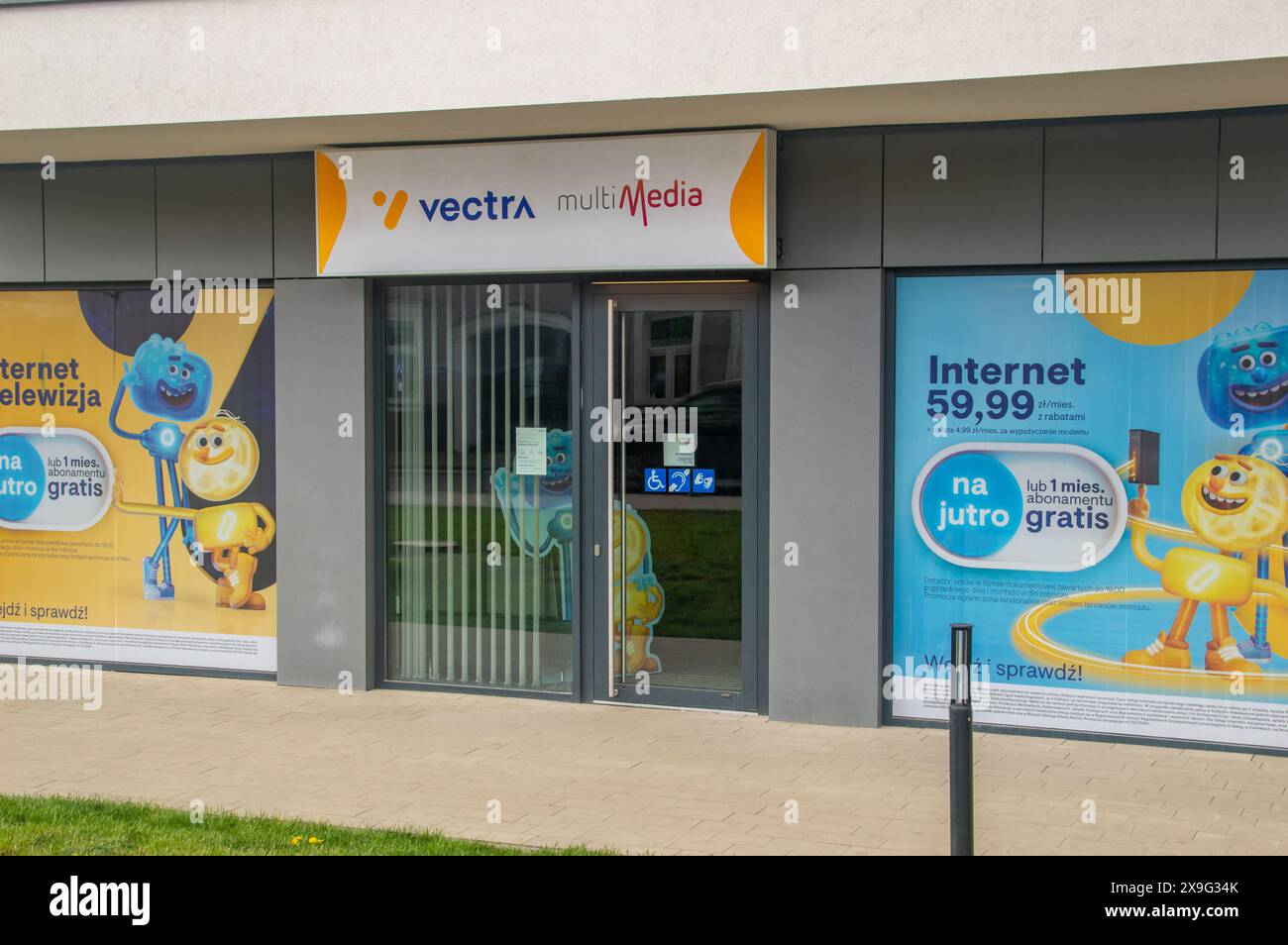 Lodz, Poland - April 14, 2024: Vectra and Multimedia, one of the ...