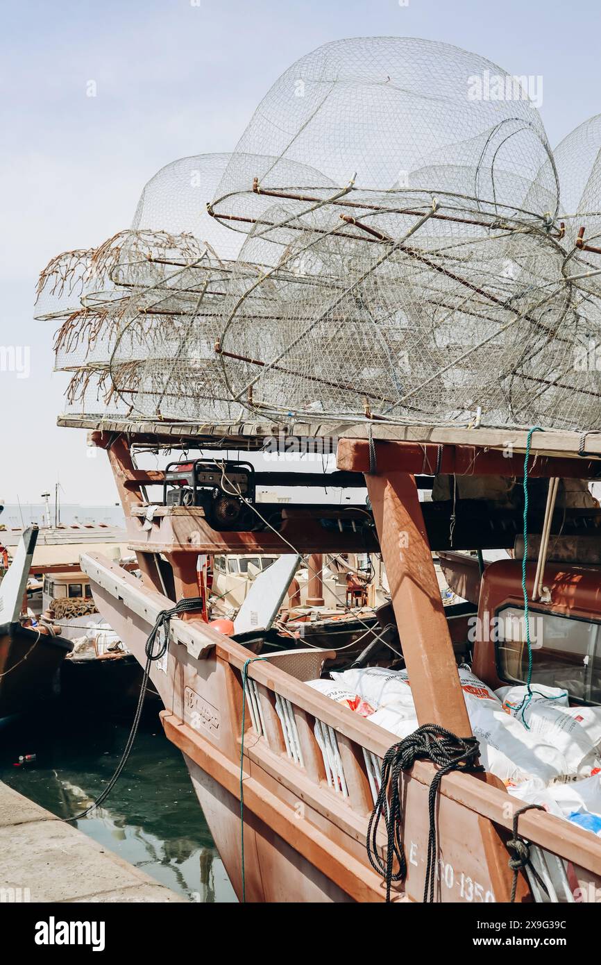 Doha, Qatar - 1 May 2024: Al Khor fishing port in north Qatar Stock ...