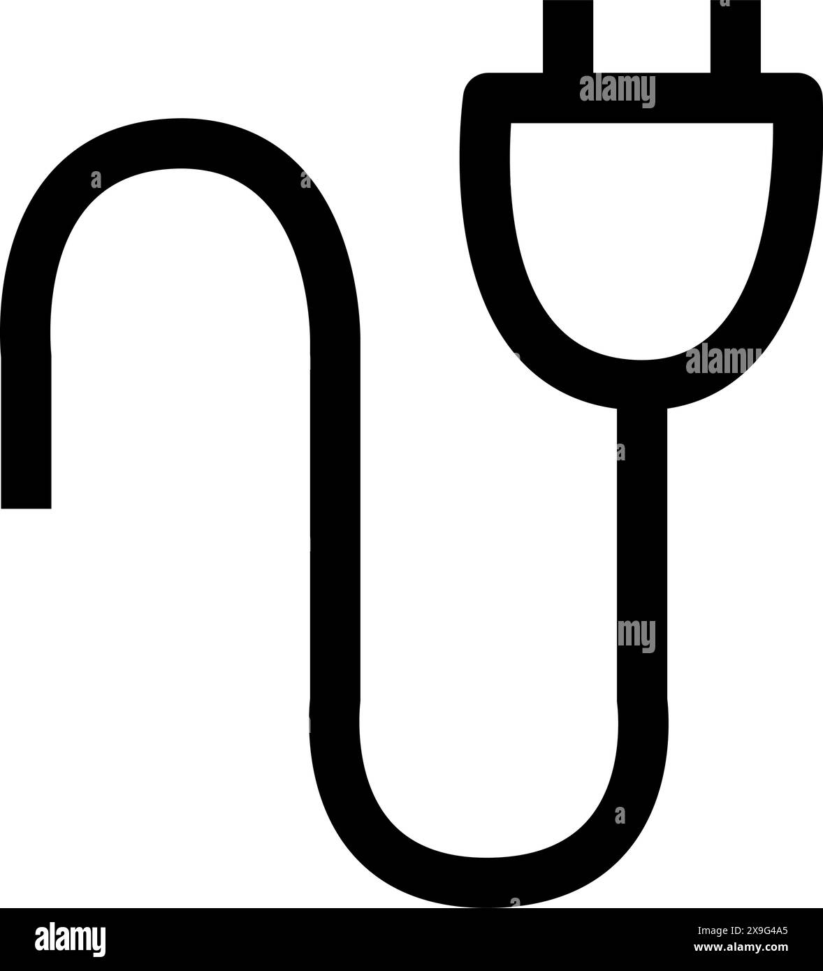 Plug icon vector Electric plug signline isolated on white Stock Vector ...