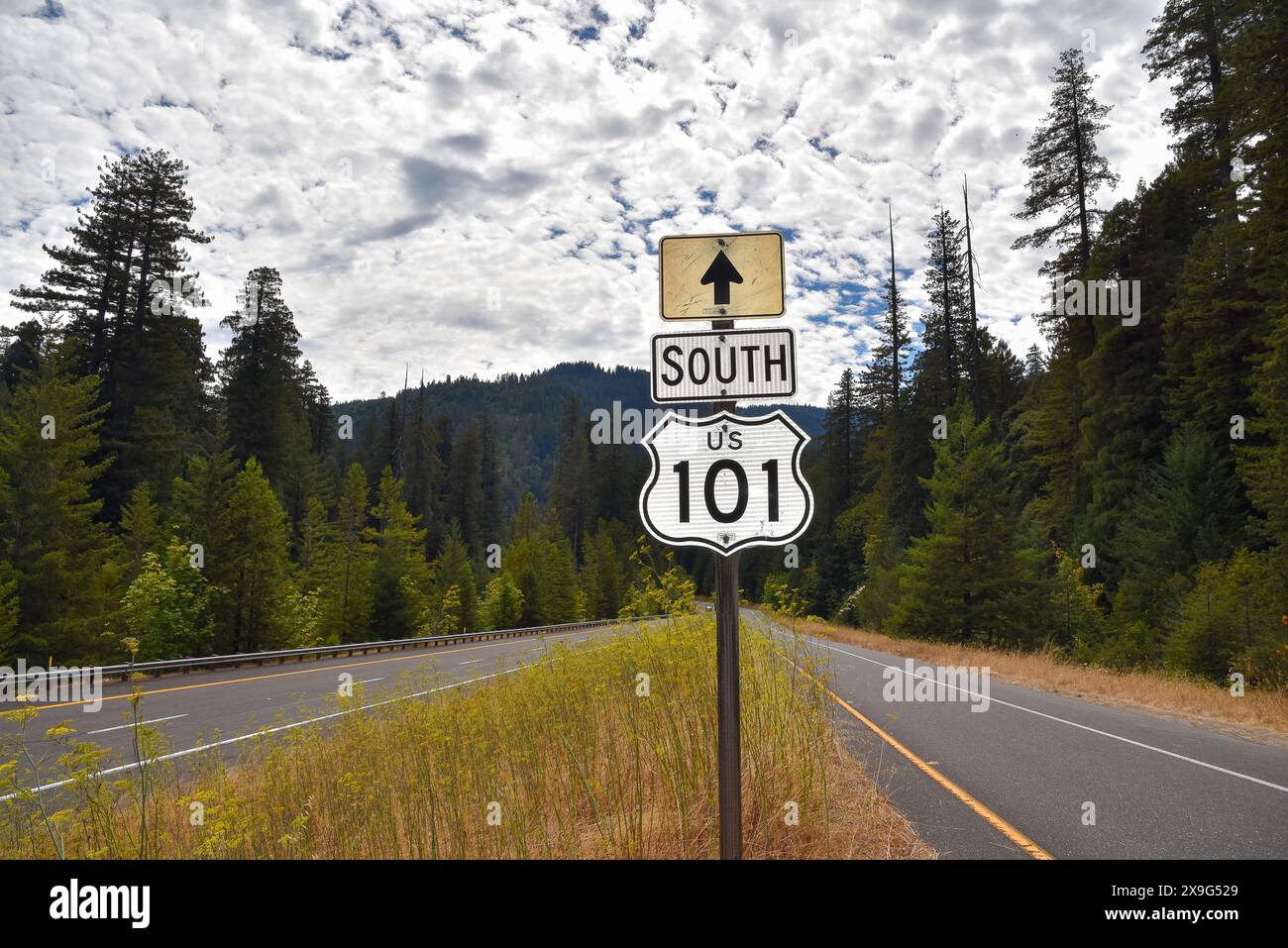 Highway 101 South Stock Photo - Alamy