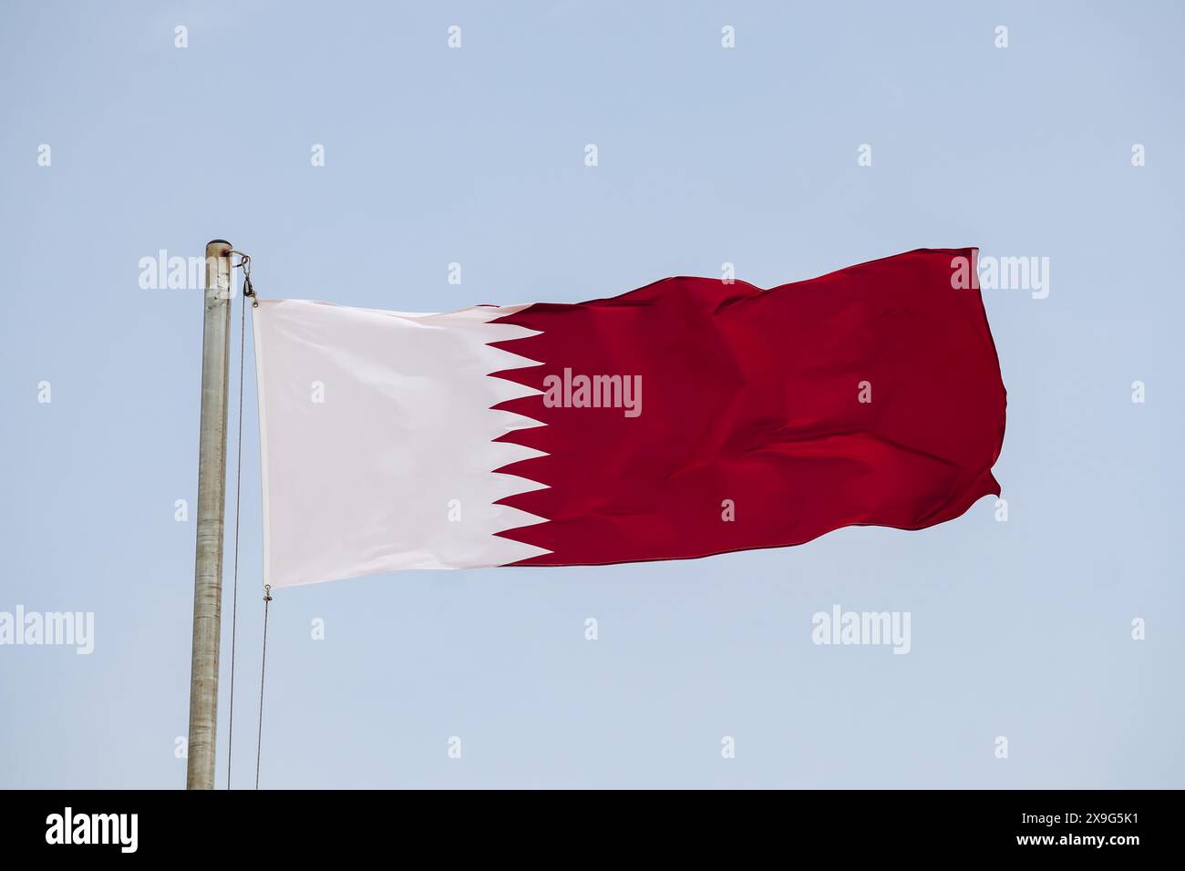 Qatar flag official colors hi-res stock photography and images - Alamy