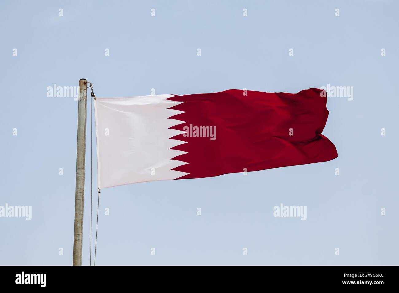 Qatar government flag hi-res stock photography and images - Alamy