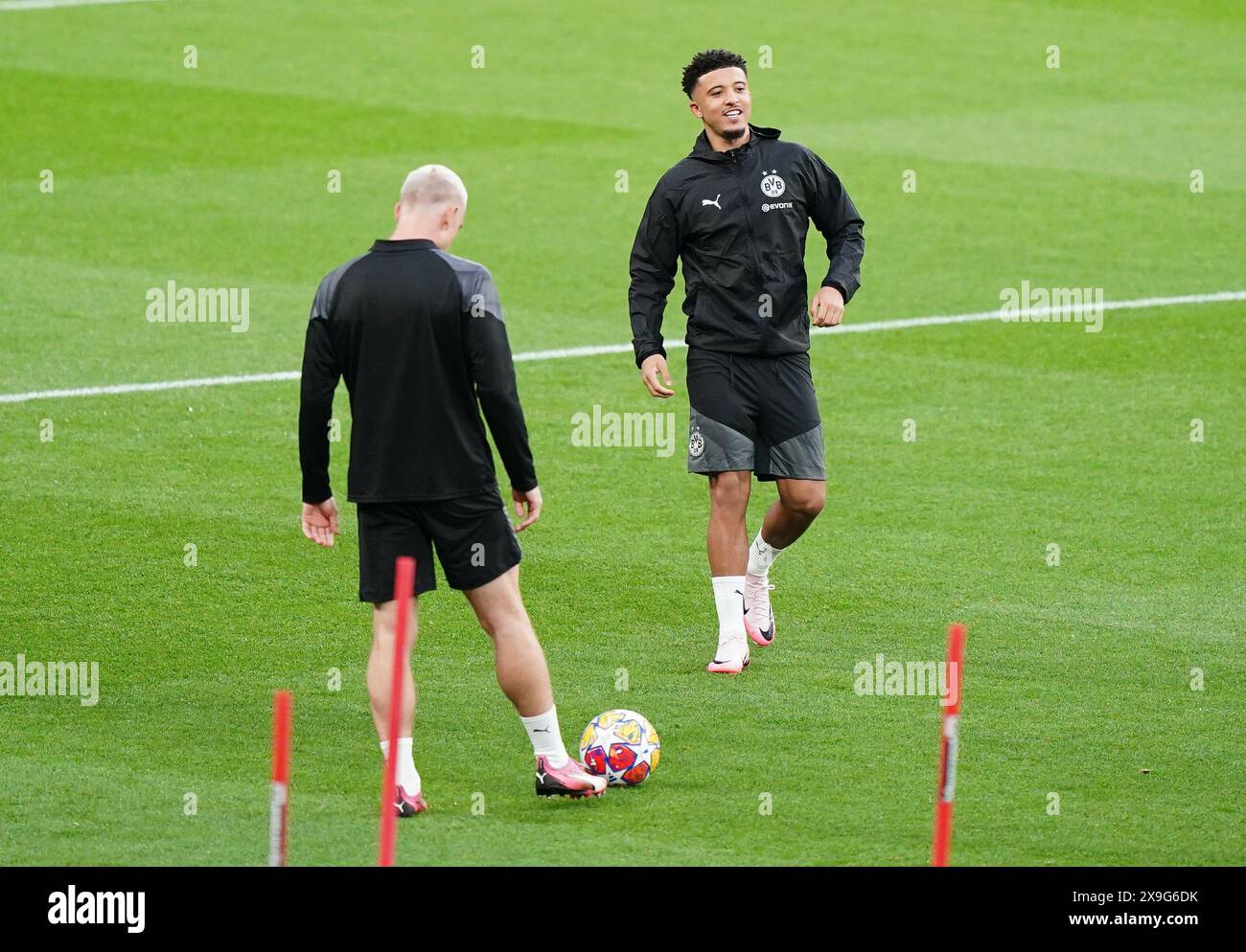 Borussia Dortmund's Jadon Sancho during a training session at Wembley ...