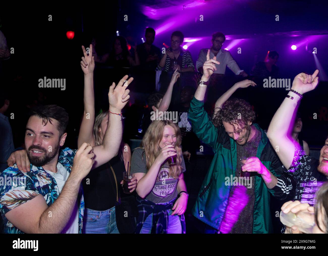 dancing in a nightclub in London nightlife Stock Photo - Alamy