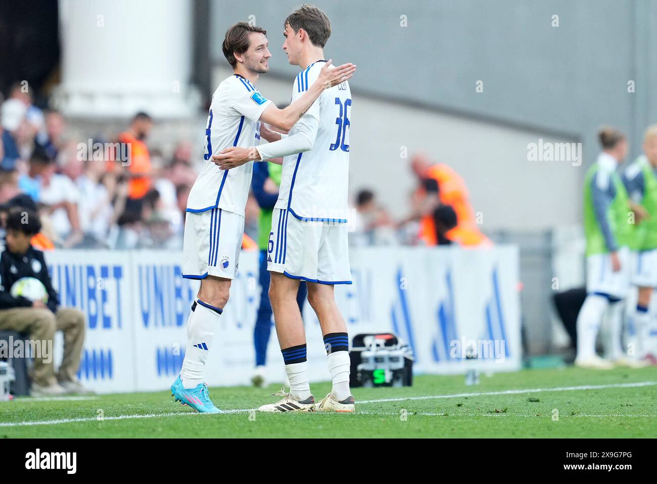 Copenhagen, Denmark. 31st May, 2024. FC Copenhagen meets Randers FC in a playoff match for a ...