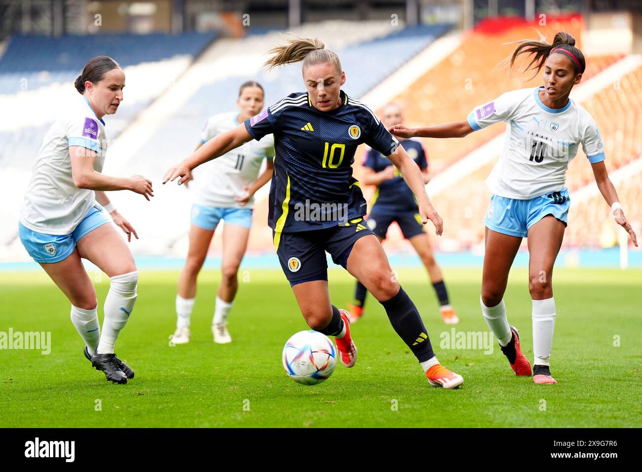 Scotland s Kirsty Hanson On The Ball During The UEFA Women s Euro 2025 Scotland s Kirsty Hanson On The Ball During The UEFA Women s Euro 2025