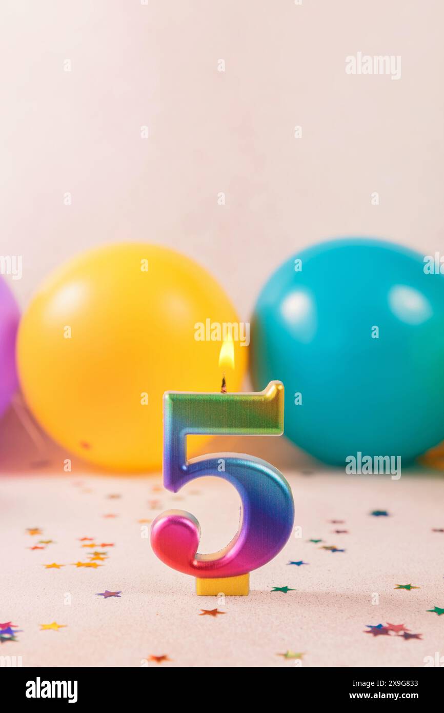 Happy 5th birthday hi-res stock photography and images - Alamy