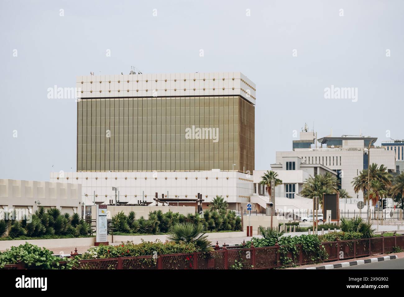 Doha, Qatar - 1 May 2024: The Qatar Central Bank Building (formerly ...