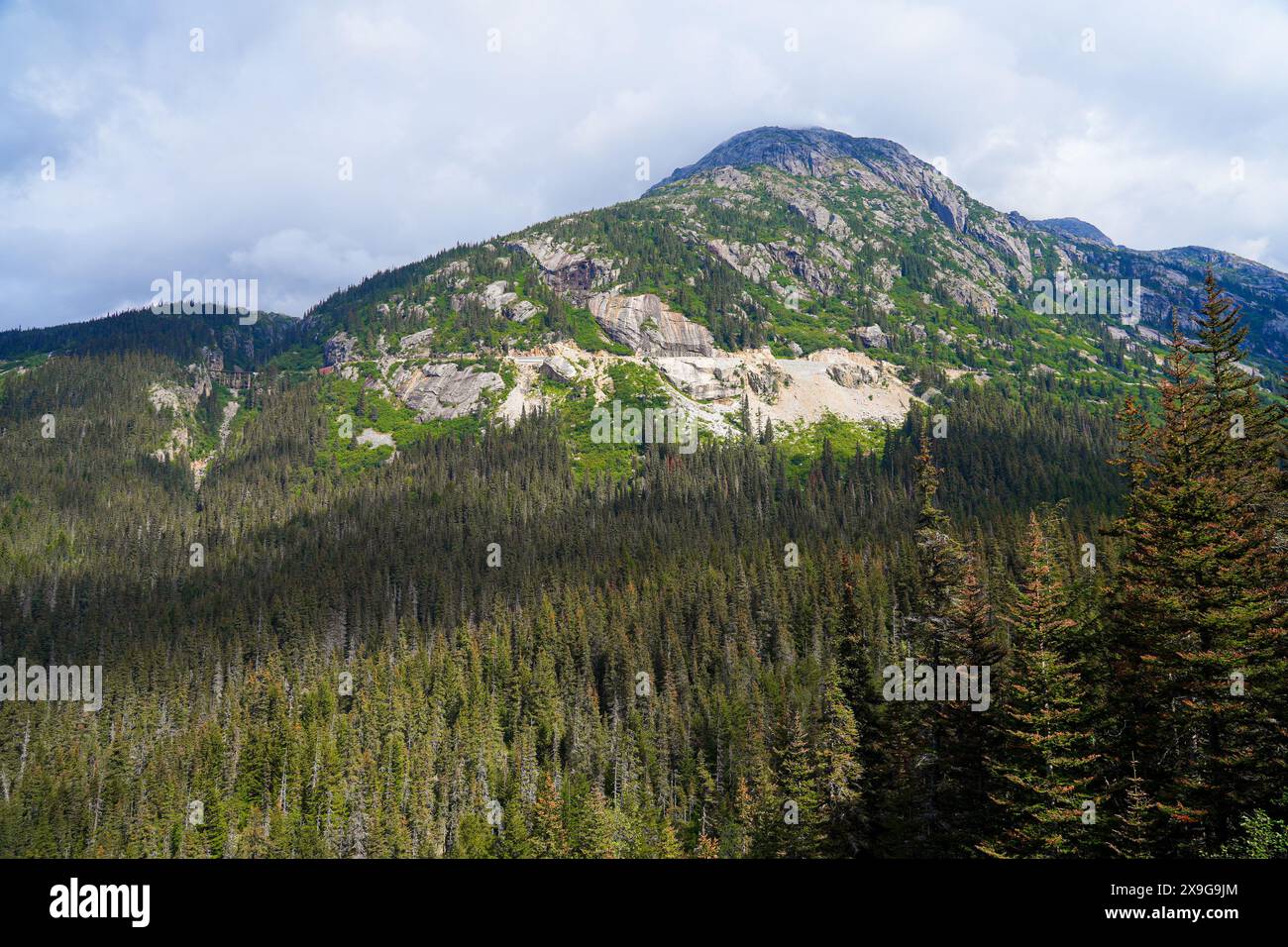 Mountains in the Chilkoot Trail National Historic Site in British ...