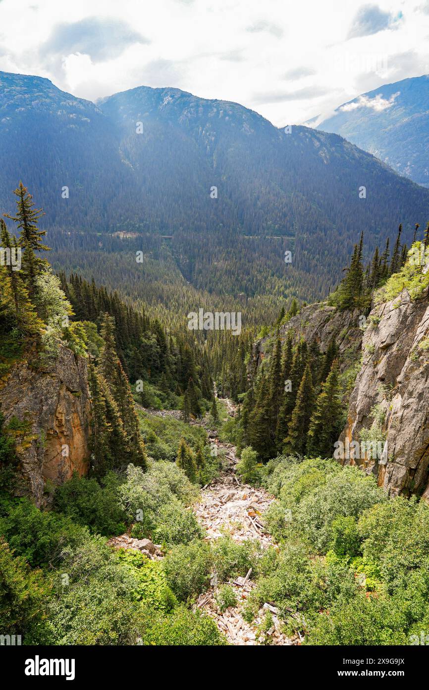 Mountains in the Chilkoot Trail National Historic Site in British ...