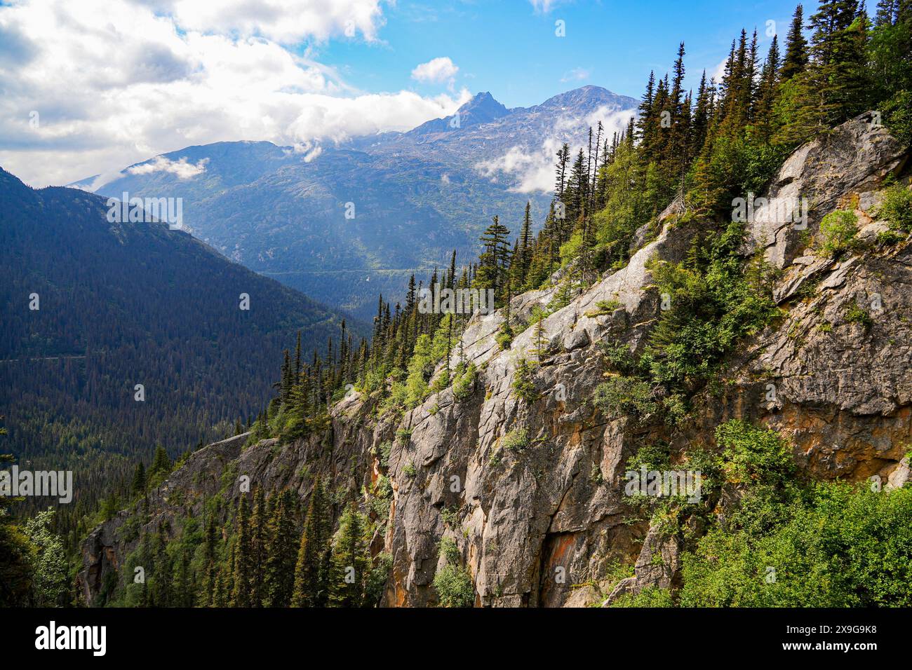 Mountains in the Chilkoot Trail National Historic Site in British ...