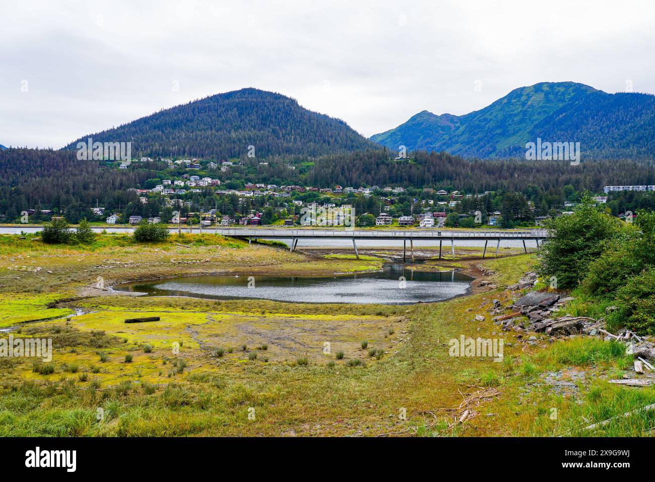 Juneau Seawalk along the Gastineau Channel - Elevated boardwalk on ...