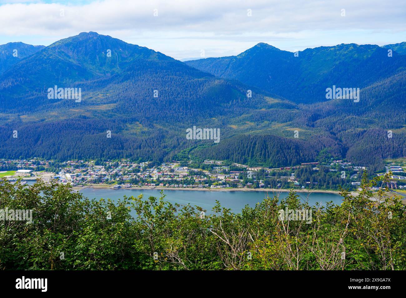 Aerial view of Douglas, an oceanfront residential neighborhood facing ...