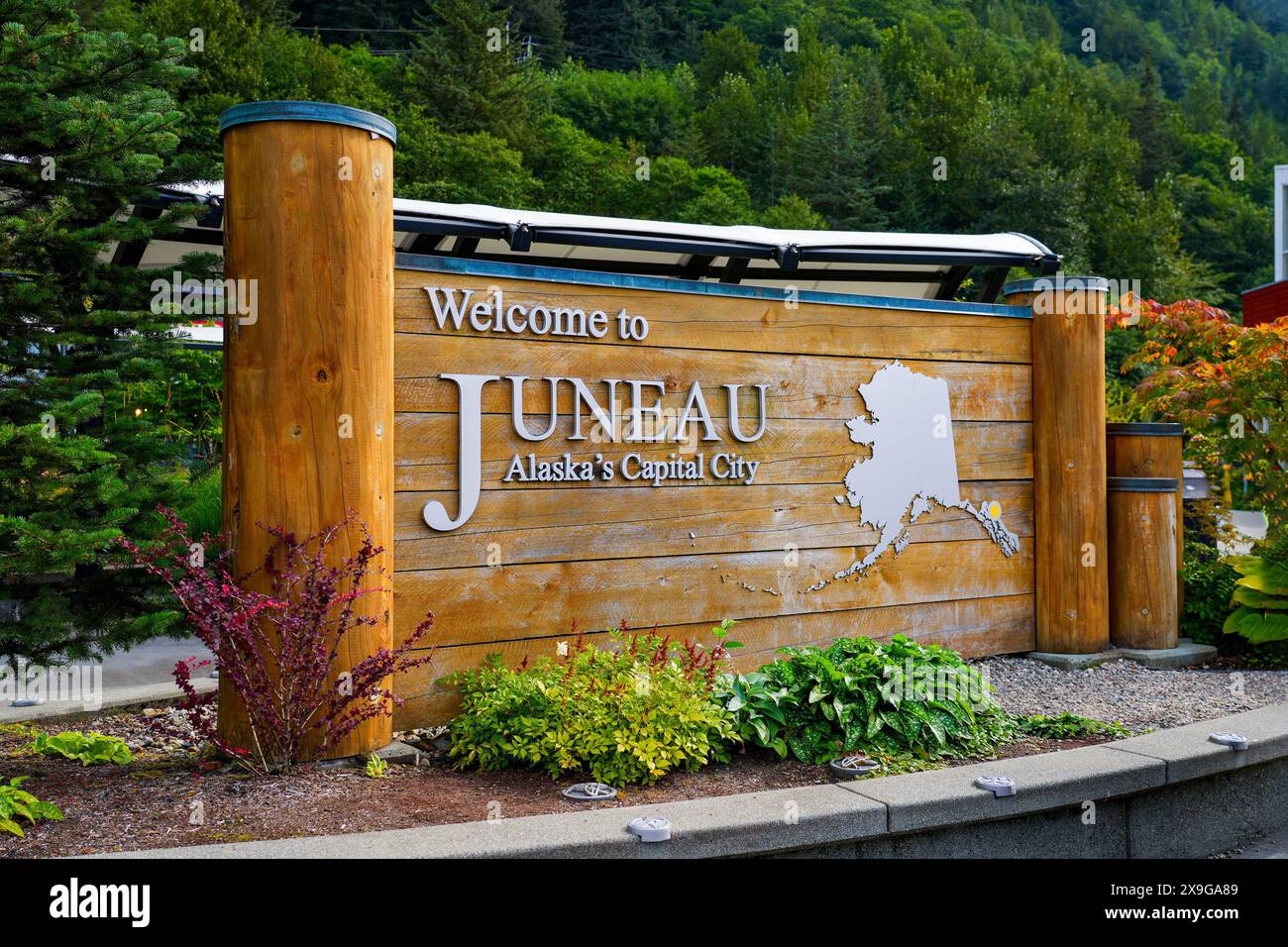 Juneau alaska map hi-res stock photography and images - Alamy
