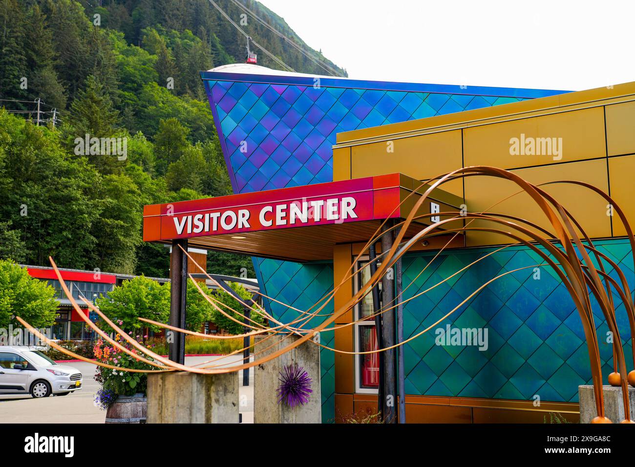 Visitor Center in the Cruise Terminal of Juneau, the capital city of ...