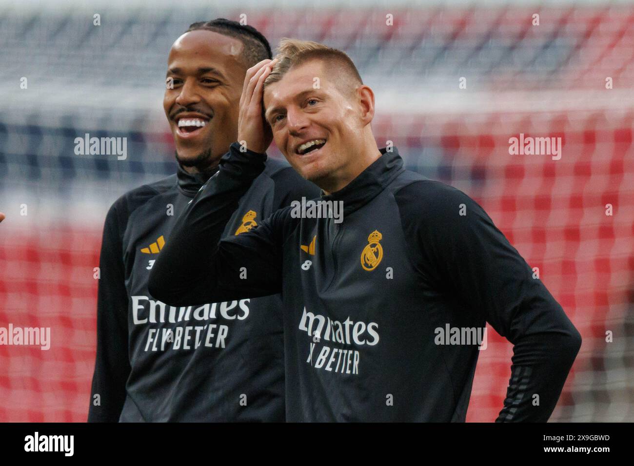 London, UK. 31st May, 2024. Eder Militao and Toni Kroos (Real Madrid ...