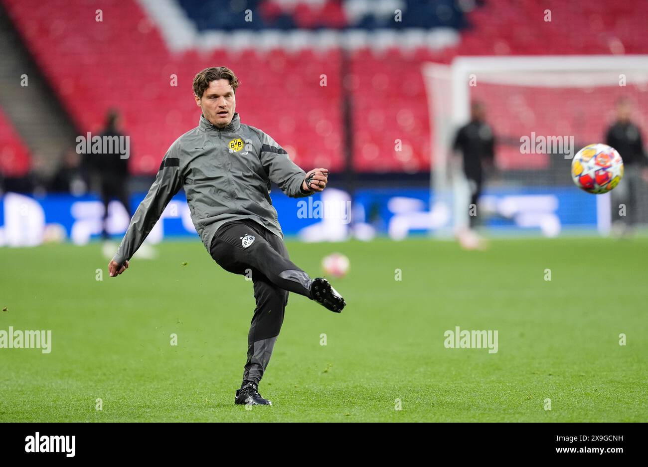 Borussia Dortmund manager Edin Terzic during a training session at ...