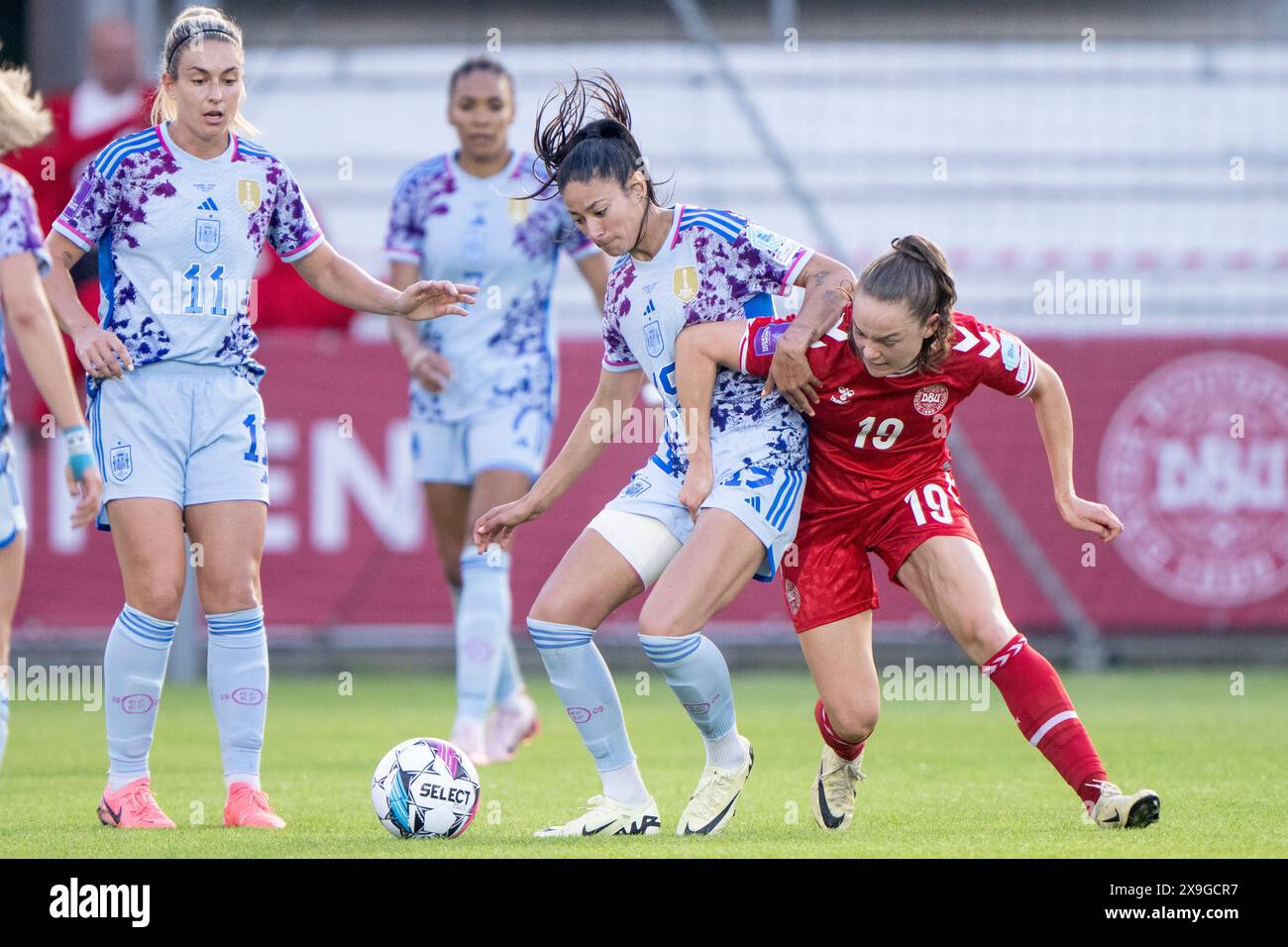 Vejle, Denmark. 31st May, 2024. Denmark's Janni Thomsen in a match with ...
