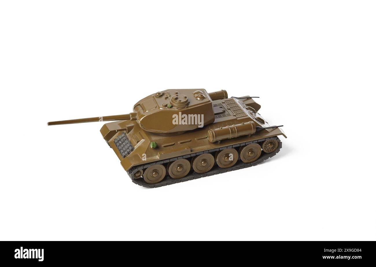 Old soviet tank model T-34 isolated on white background. Soviet T34 ...