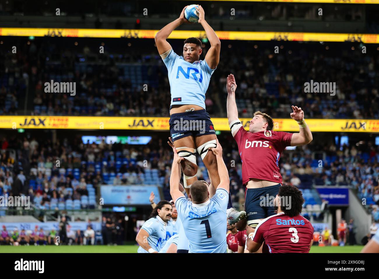 Sydney, Australia, 31 May, 2024. Miles Amatosero of the Waratahs ...