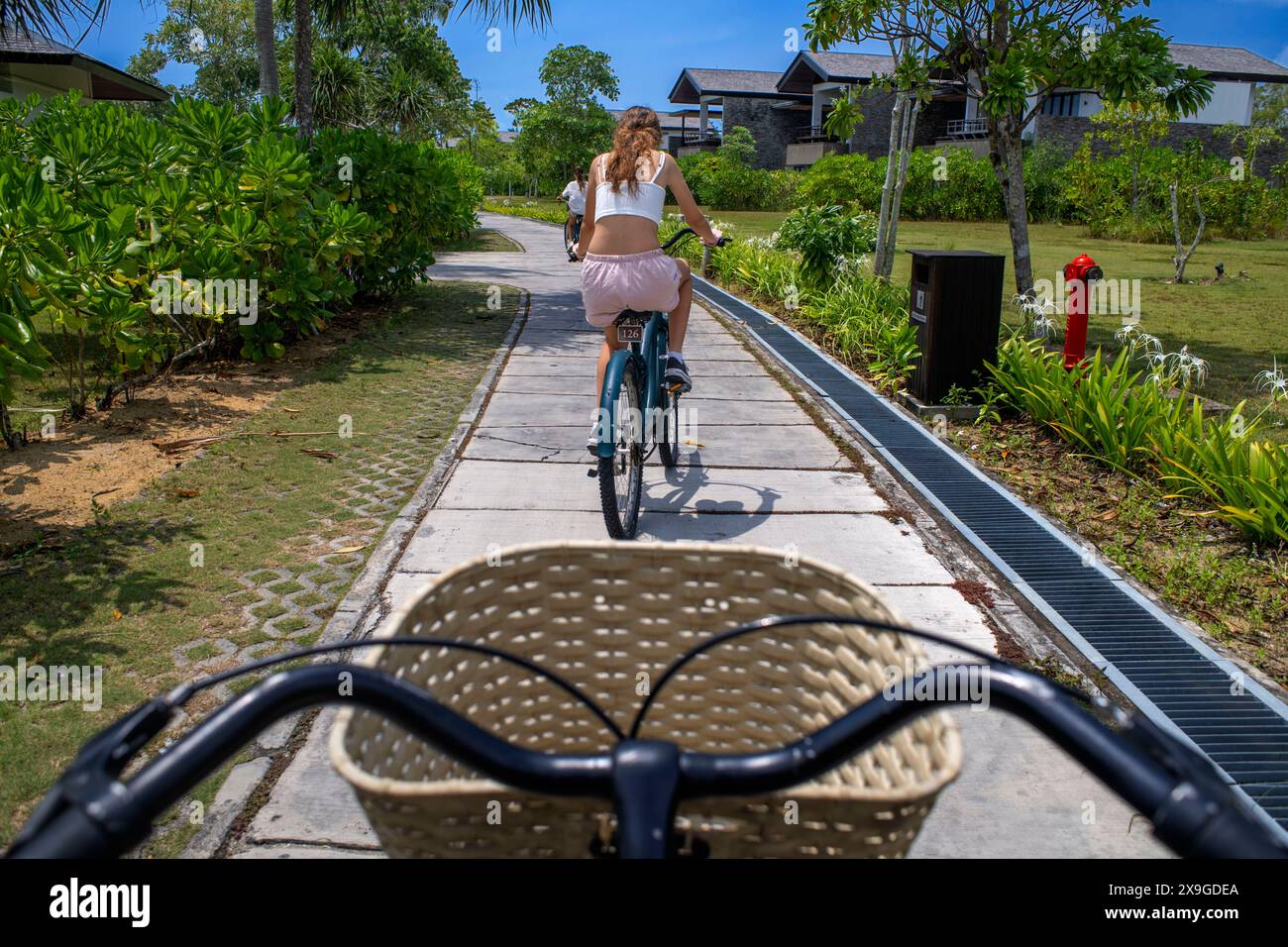 Bicycle tour inside the The residence luxury resort, Bintan island ...