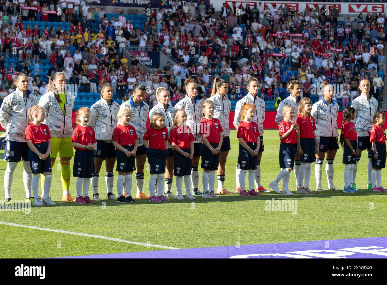 Oslo, Norway 31 May 2024 Italy women team line up during the during the ...