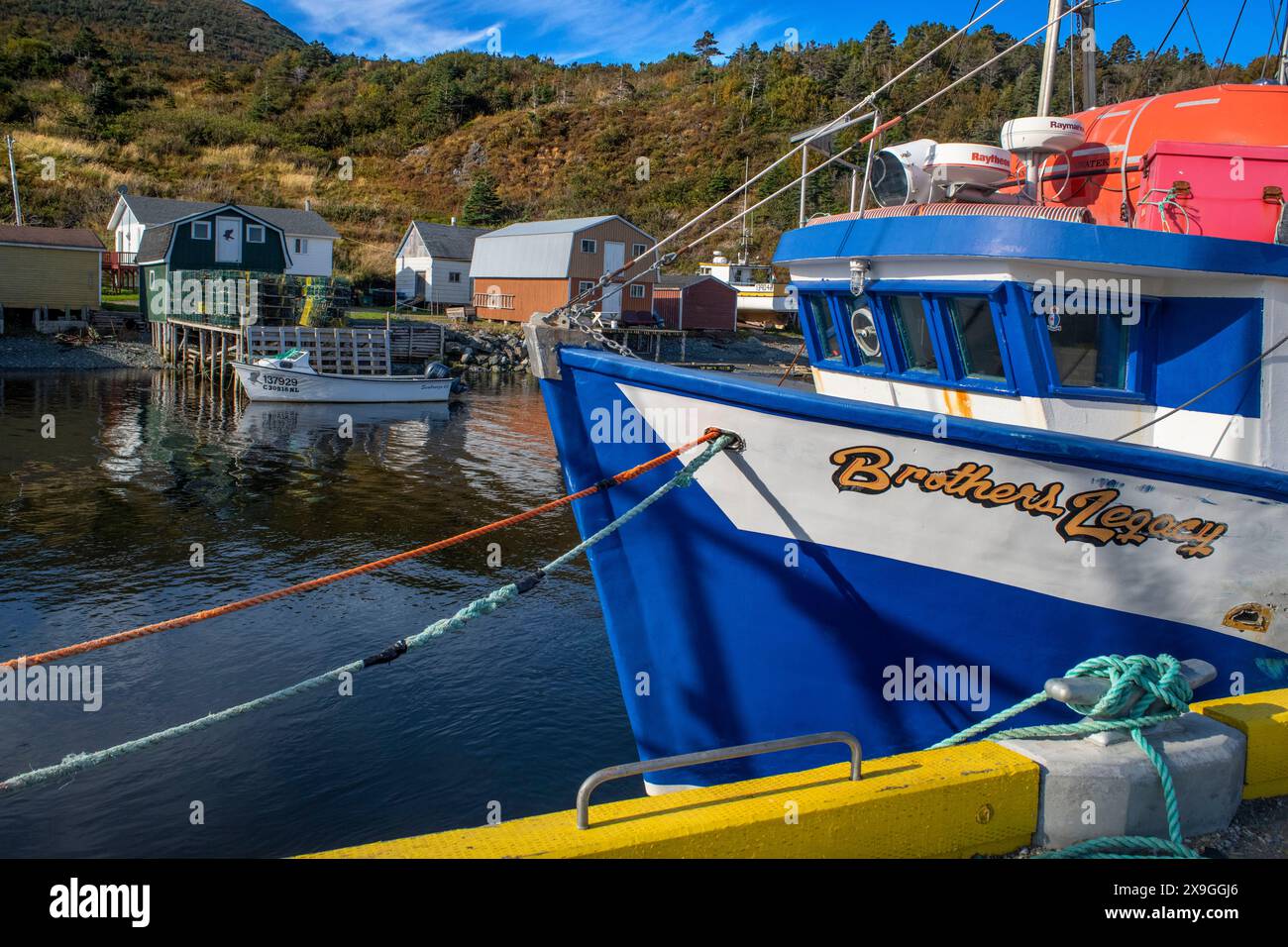 Woody Point harbour lobster fishing village in Gros Morne, Newfoundland ...