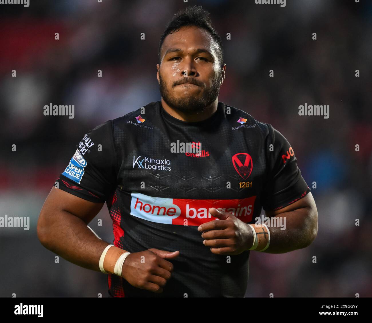 Agnatius Paasi of St. Helens during the Betfred Super League Round 13 ...