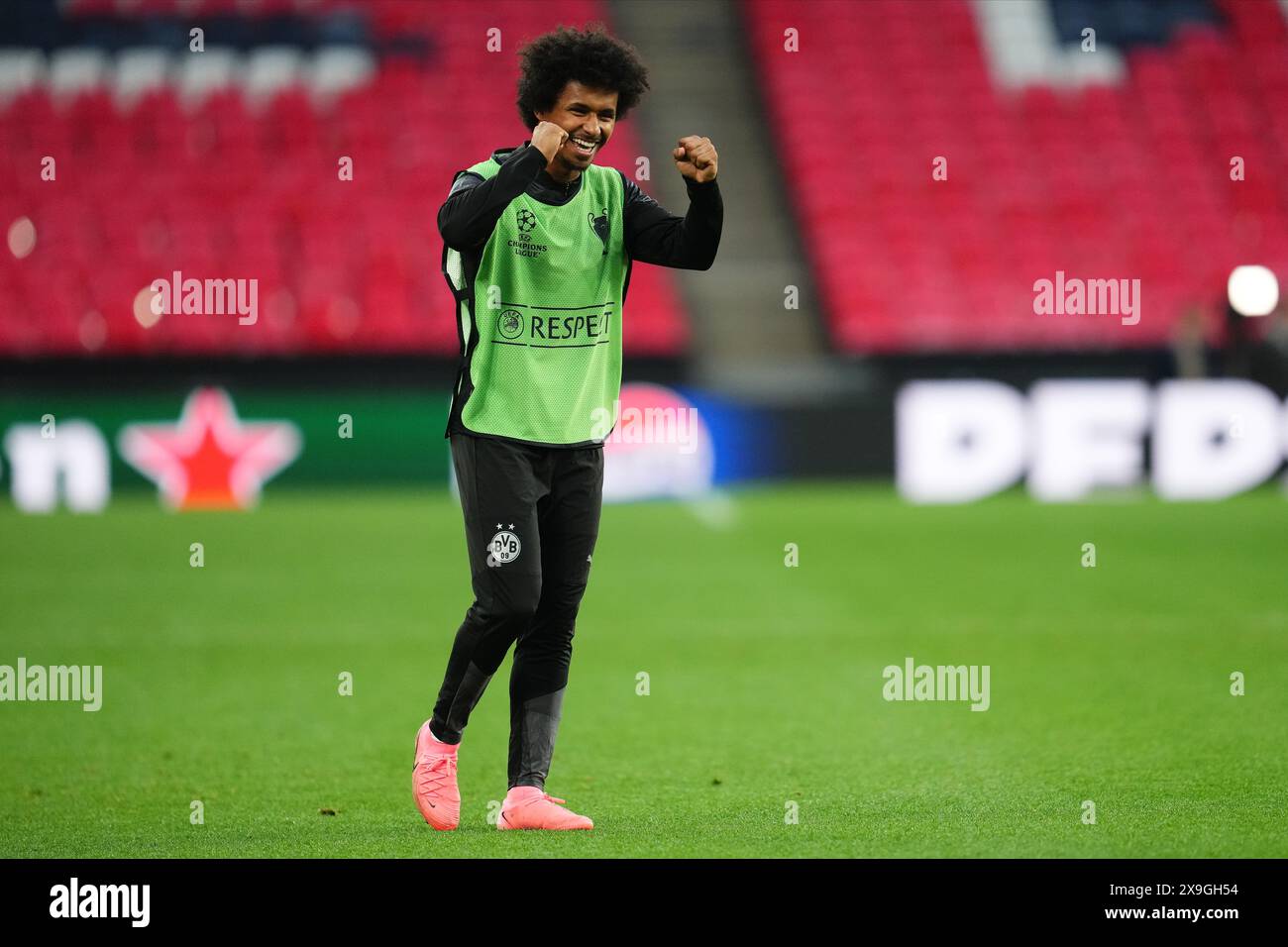 London, UK. 31st May, 2024. Karim Adeyemi of Borussia Dortmund during ...