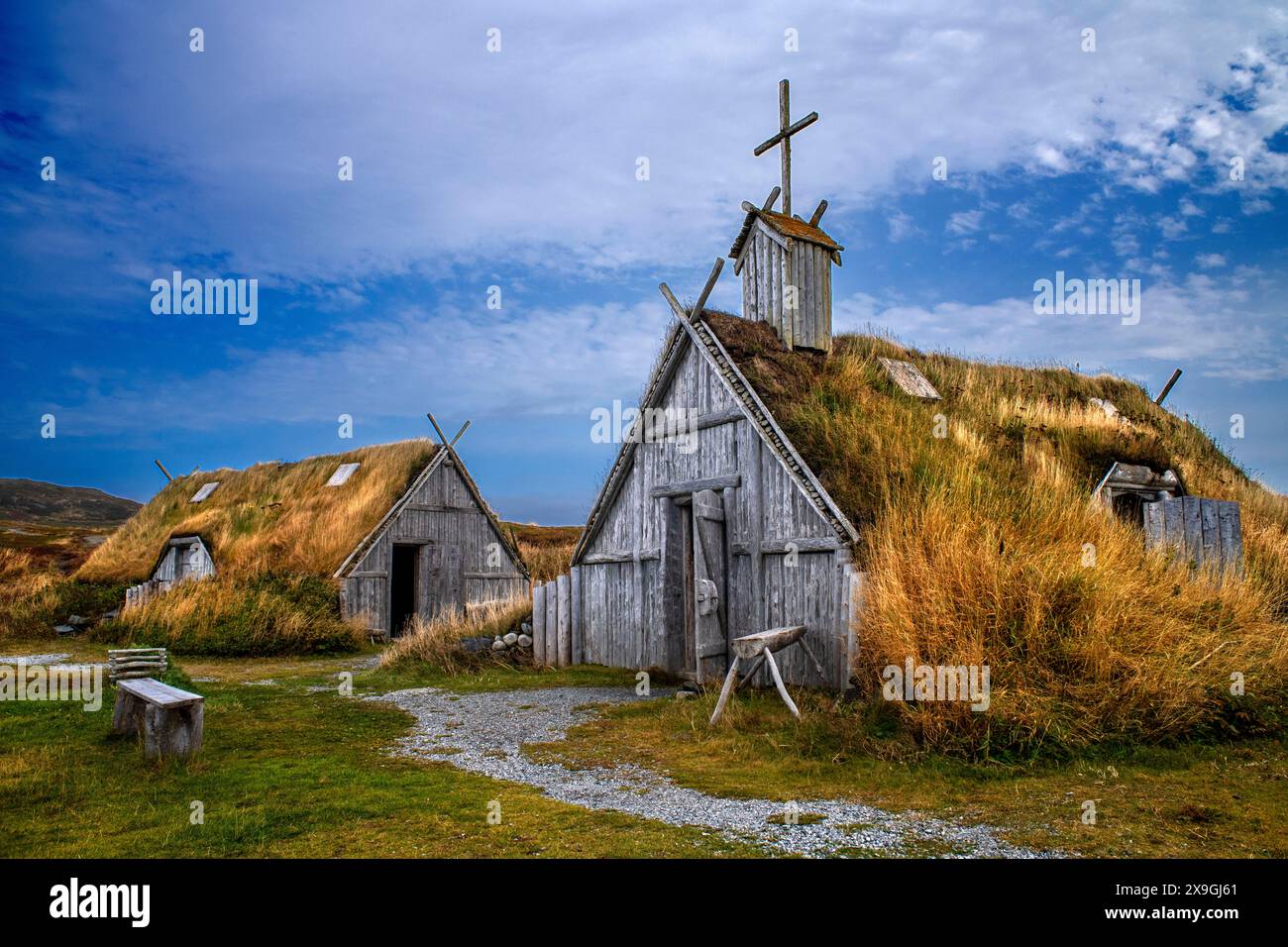 Lanse aux meadows steel vikings hi-res stock photography and images - Alamy