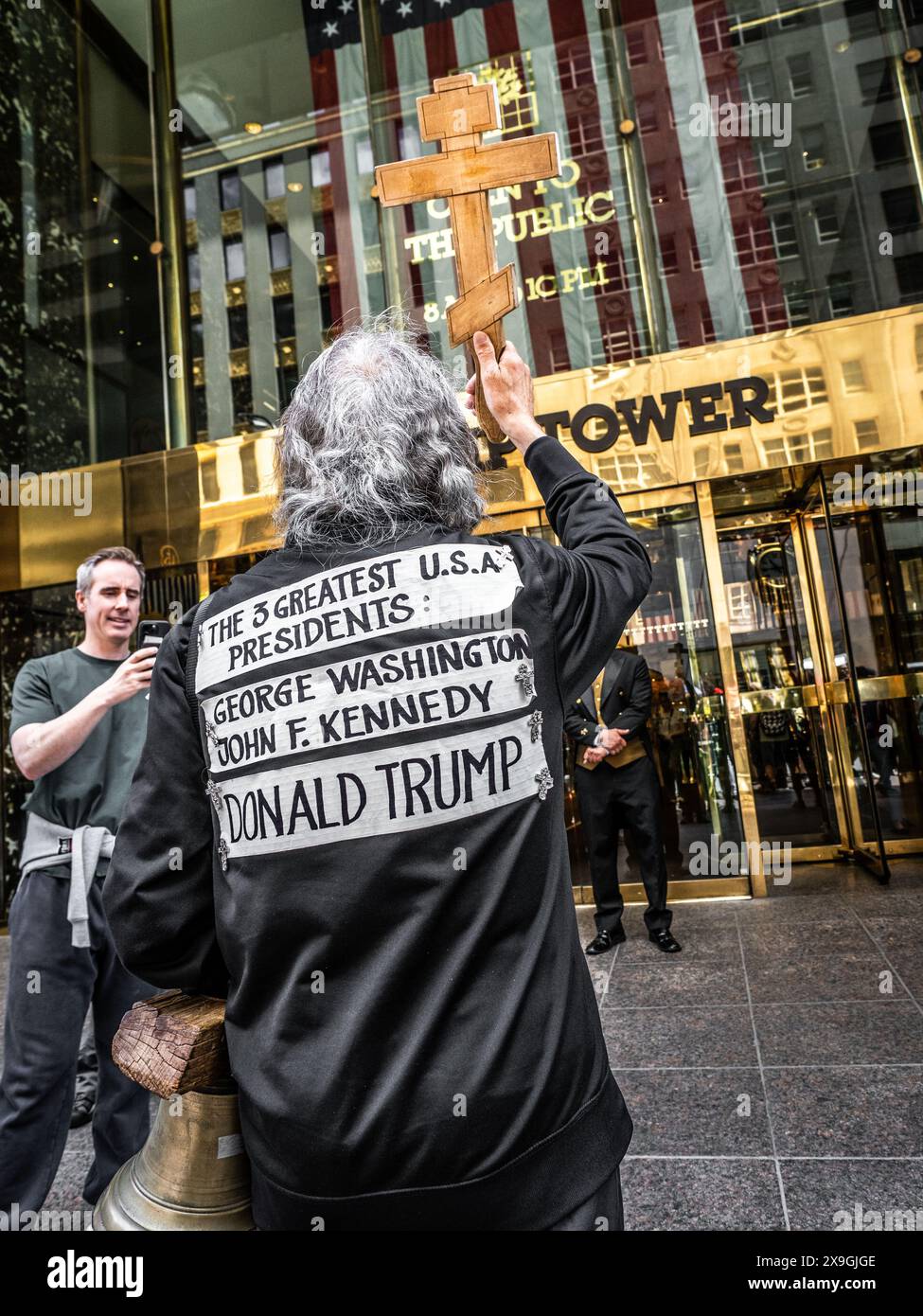 New York, New York, USA. 31st May, 2024. The infamous "Cross Man ...