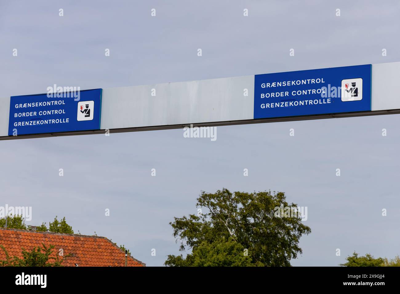 German danish national border hi-res stock photography and images - Alamy