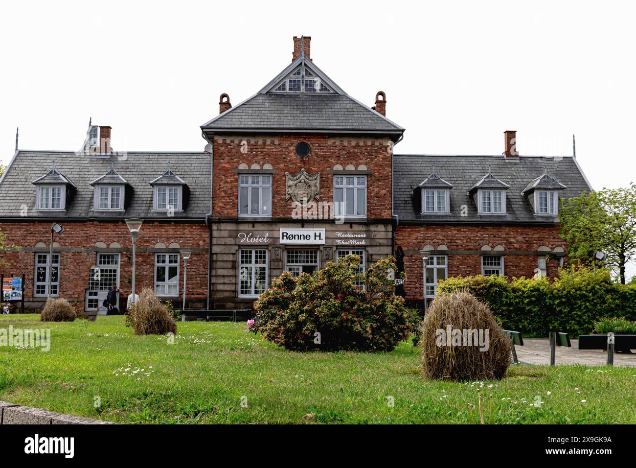 Hotel in the city of Ronne on the island of Bornholm, Denmark - May 25 ...