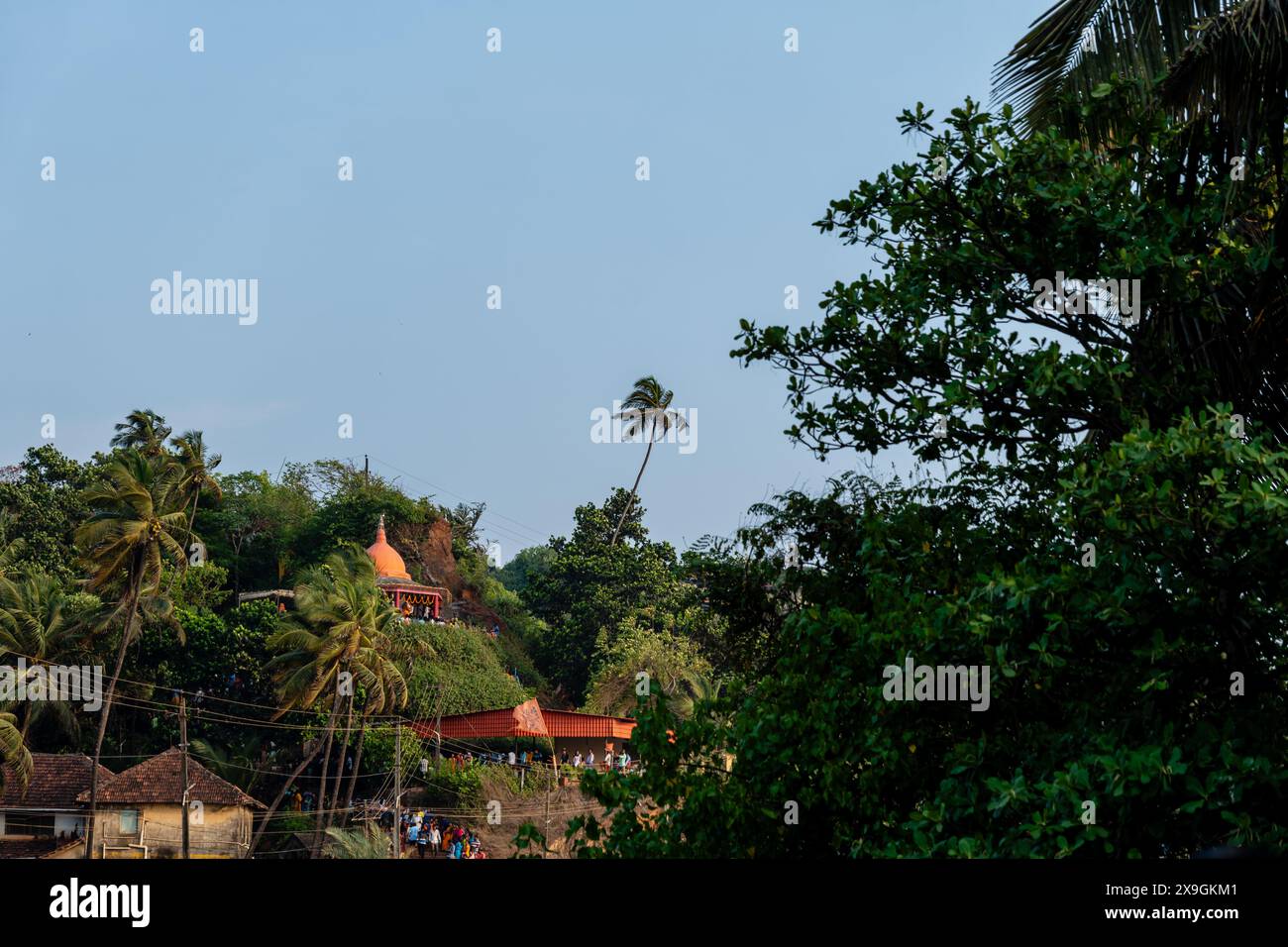 Ancient Rama temple with healing springs, perched above Gokarna Main ...